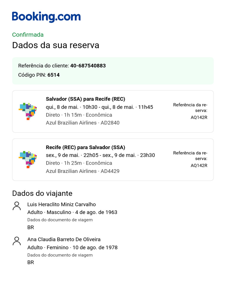 40 687540883 Flight Booking Details | PDF