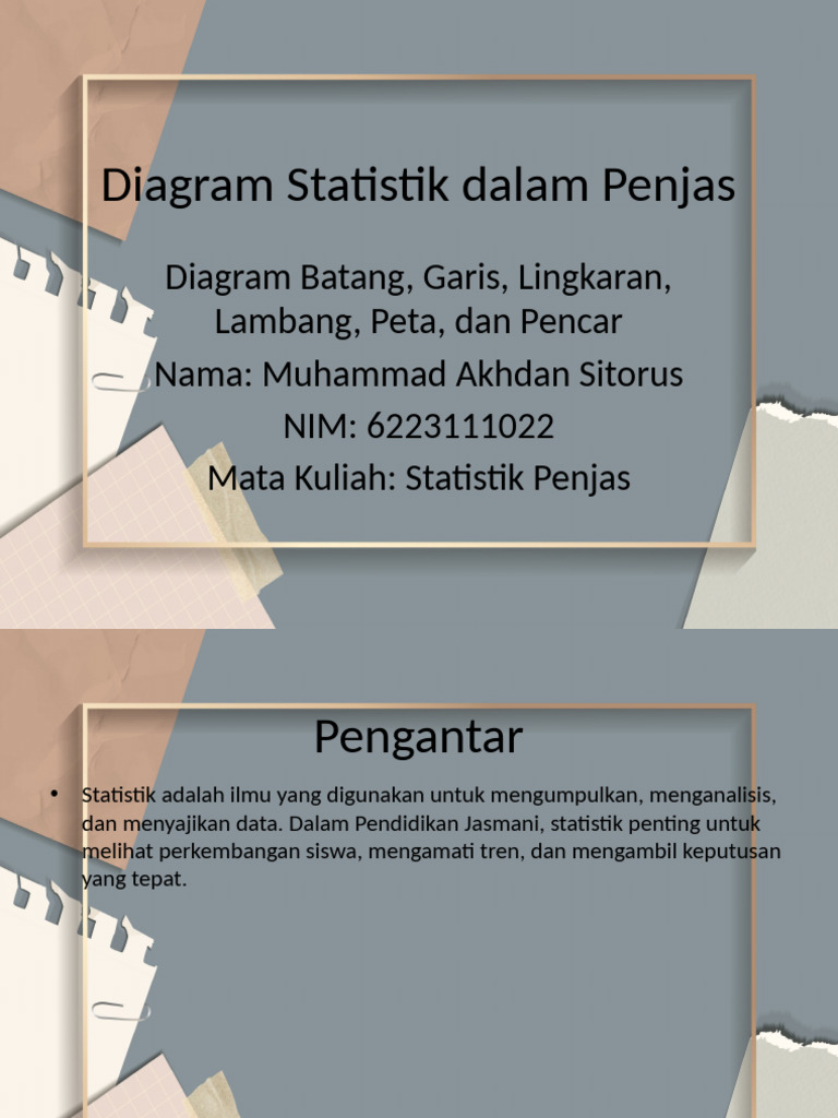 Tugas Statistik Penjas Diagram | PDF