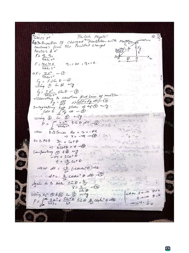 Particle Physics Units 1&2 | PDF