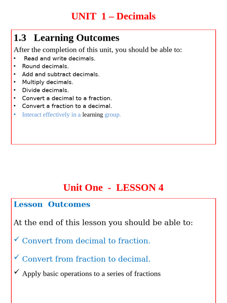 Mastering Decimals and Fractions | PDF | Decimal | Ratio