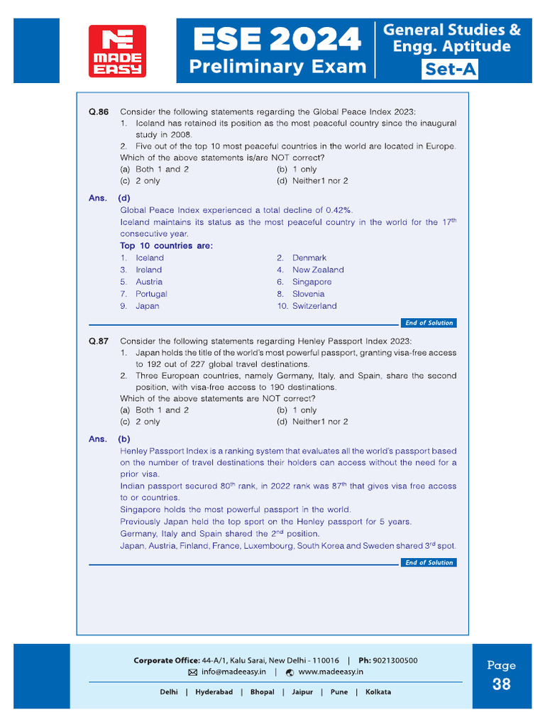 Ese 2024 Solution | PDF