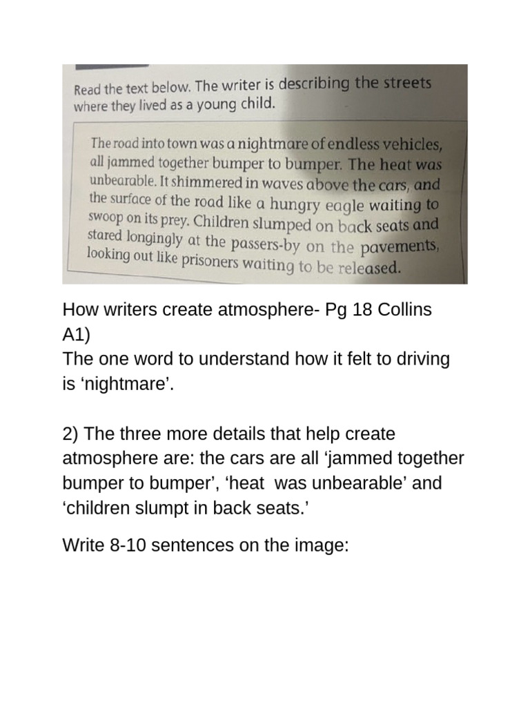 Crafting Atmosphere in Descriptive Writing | PDF | Adverb | Linguistics