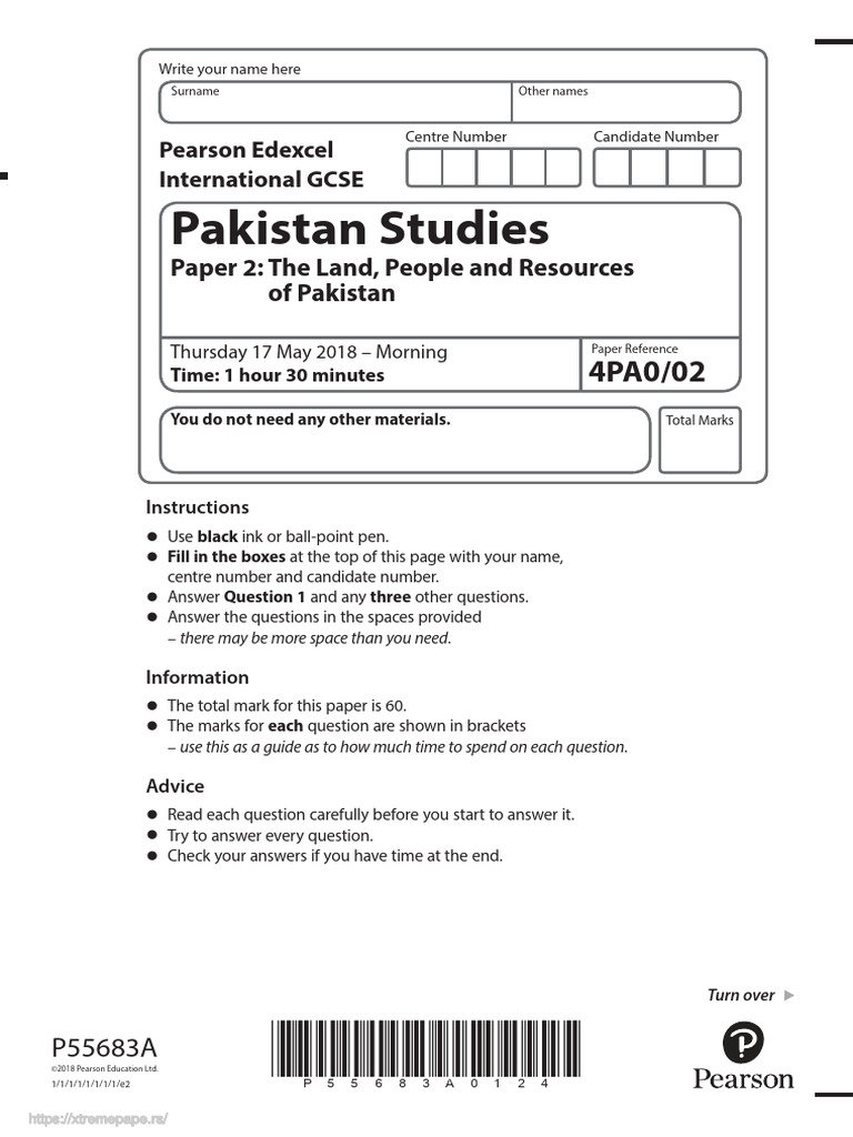 Geo Past Paper Question Paper | PDF | Earth Sciences | Physical Geography