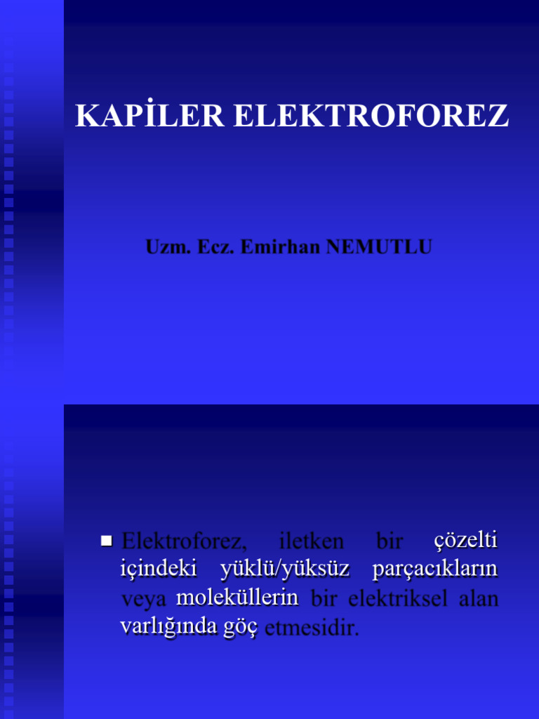 Elektroforez | PDF