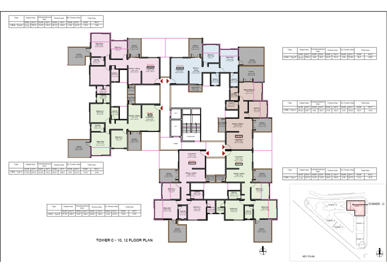 03 C Wing - 12th Floor Plan | PDF | Bedroom | Home