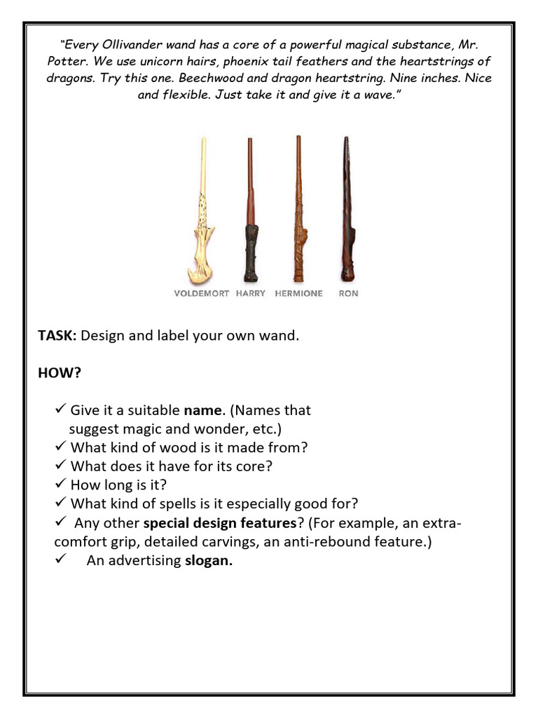 Wand Design (Lesson 5) | PDF