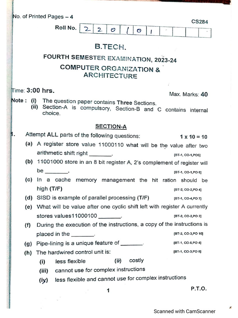 CS284 Y2s4 Ese 2023-24 | PDF