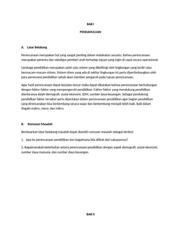 Perencanaan Pendidikan Islam Kel 11 | PDF