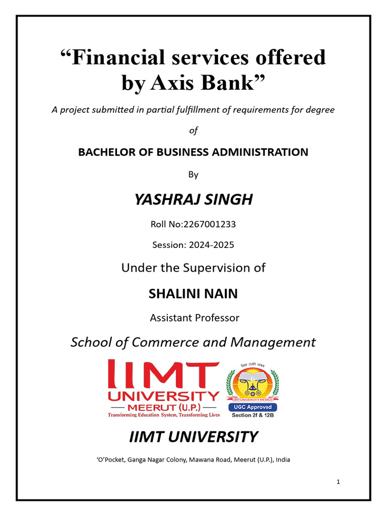 SUMMER INTERNSHIP REPORT yash final | PDF | Transaction Account | Banks