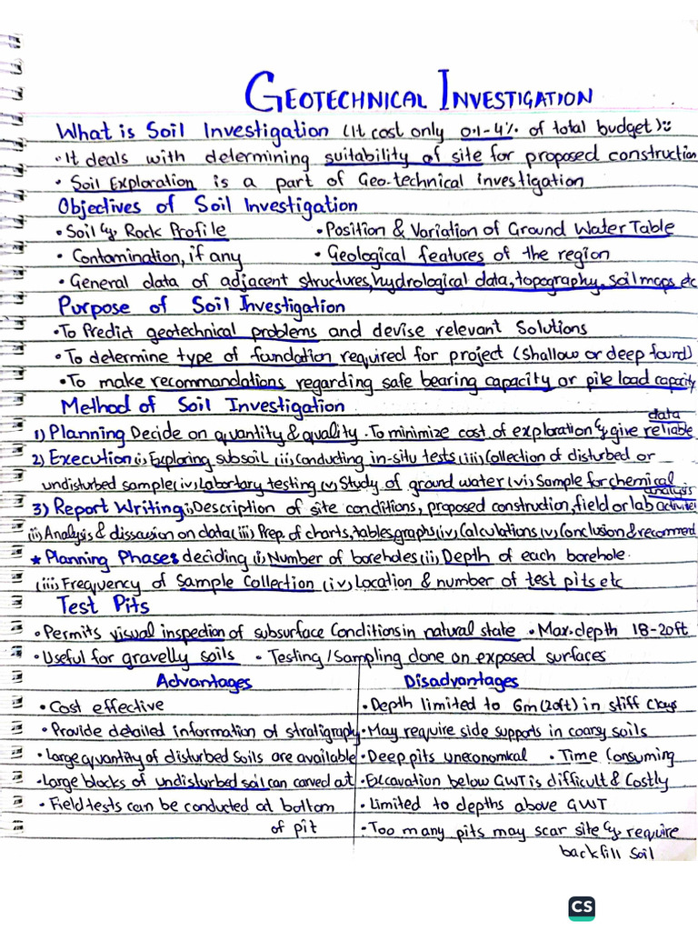 Geotech Investigation | PDF