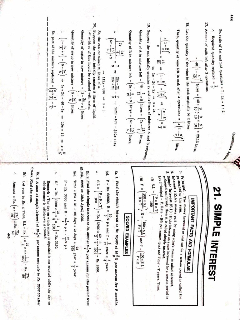 Simple Interest | PDF