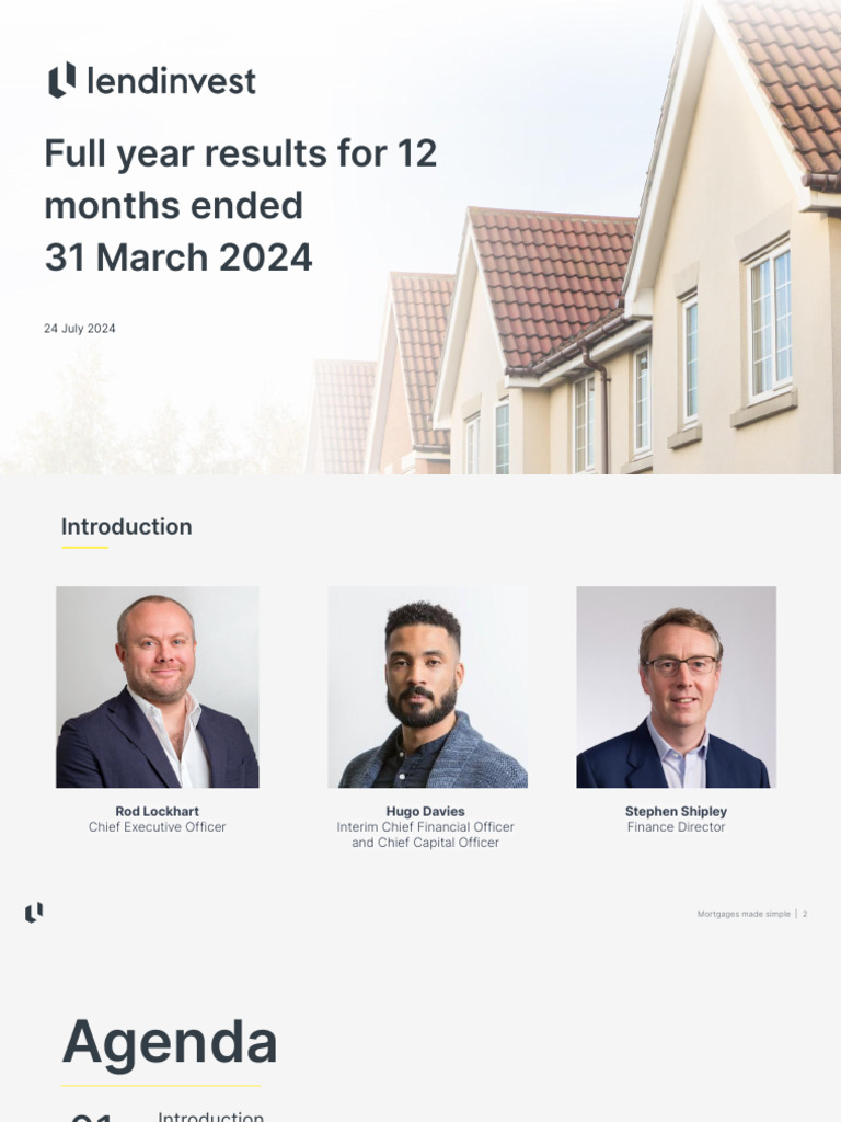 FY24 LendInvest PLC Full Year Results Presentation | PDF | Balance ...
