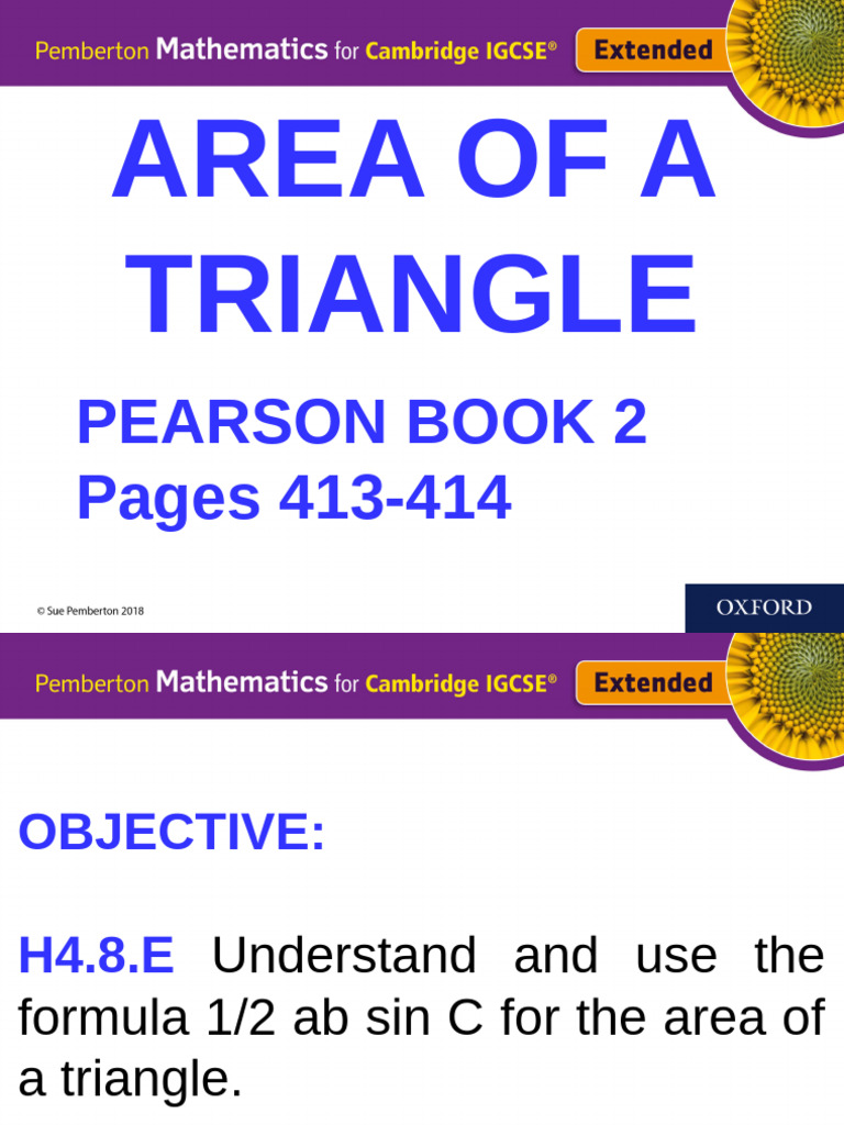 8 Area of A Triangle | PDF