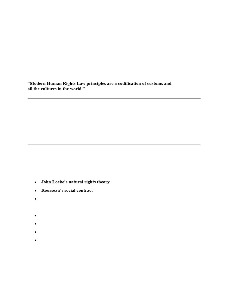 Historical Evolution of The Concept of Human Rights Law L | PDF | Human ...