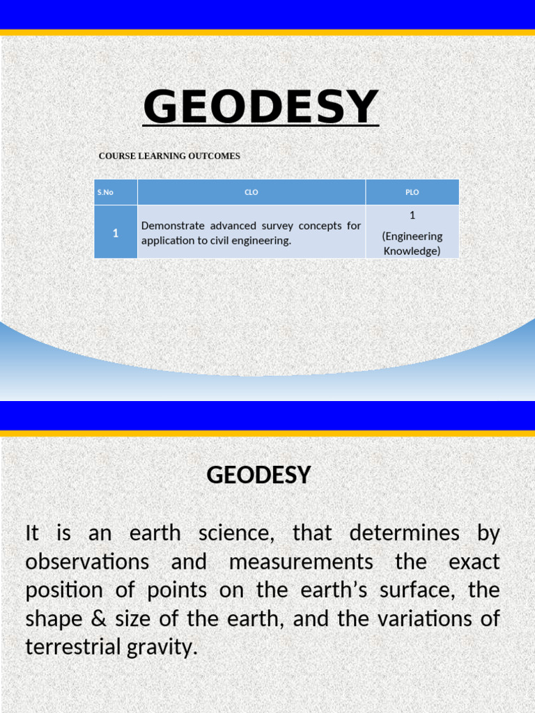 (Lec - 1) Basic Geodesy Up Dated | PDF | Geodesy | Applied Mathematics
