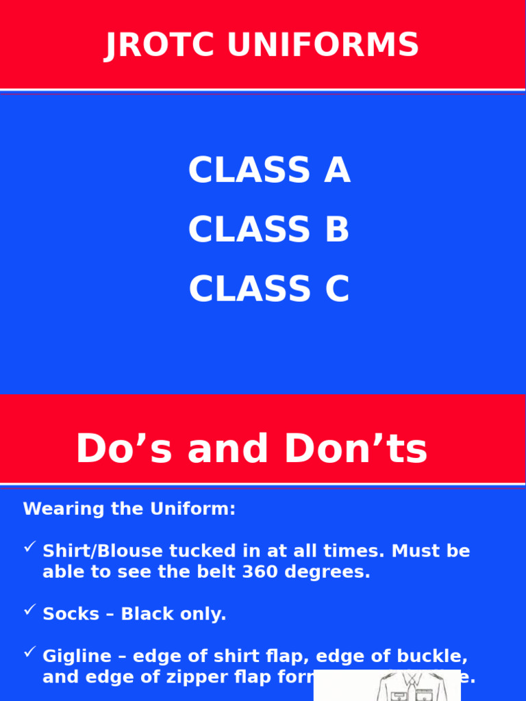 JROTC Uniform Regulations Overview | PDF