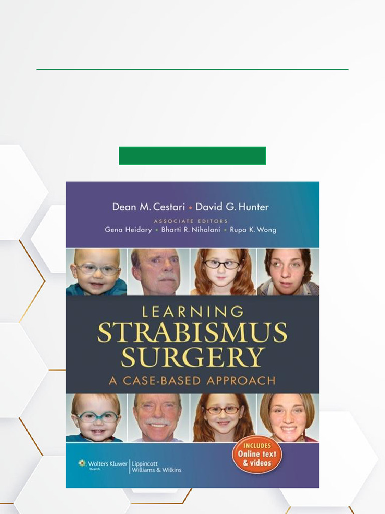 Learning Strabismus Surgery A Case Based Approach 1st Edition Full ...
