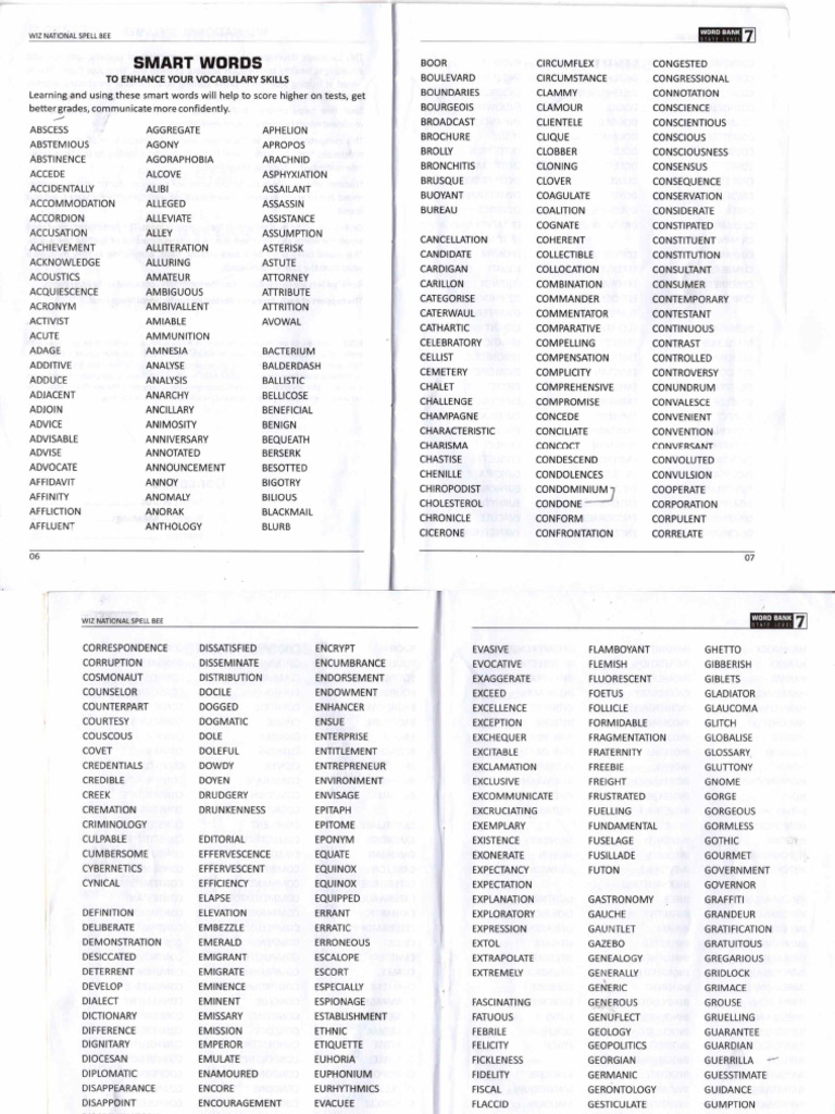Spell Bee State Level | PDF