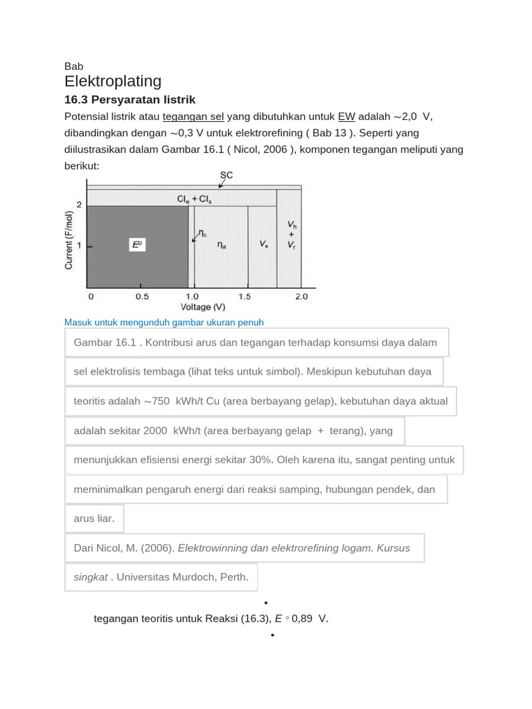 Efisiensi Energi dalam Elektroplating Cu | PDF