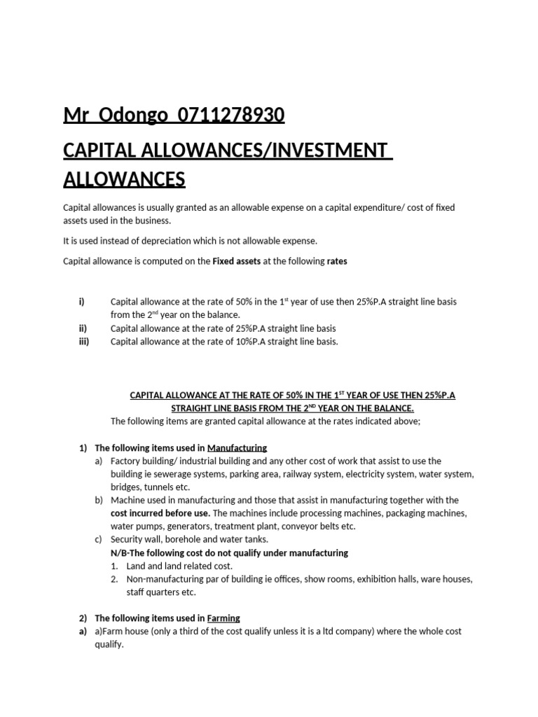 CAPITAL ALLOWANCES&INVESTMENT INCOMES&B - S INCOME 2023 - TP9 Copy1 ...