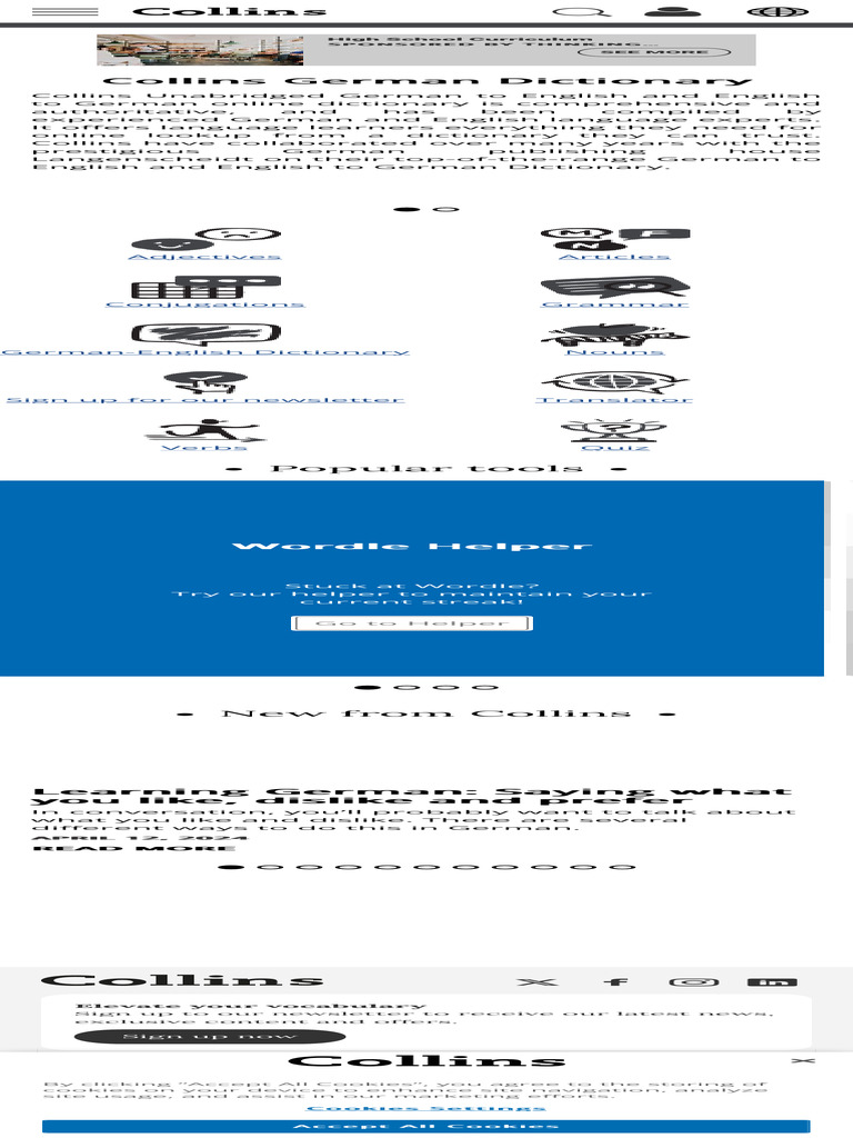 Collins German-English Dictionary Overview | PDF | English Language ...