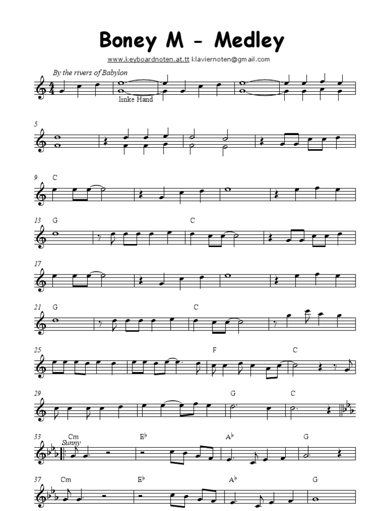 Boney M Medley | PDF
