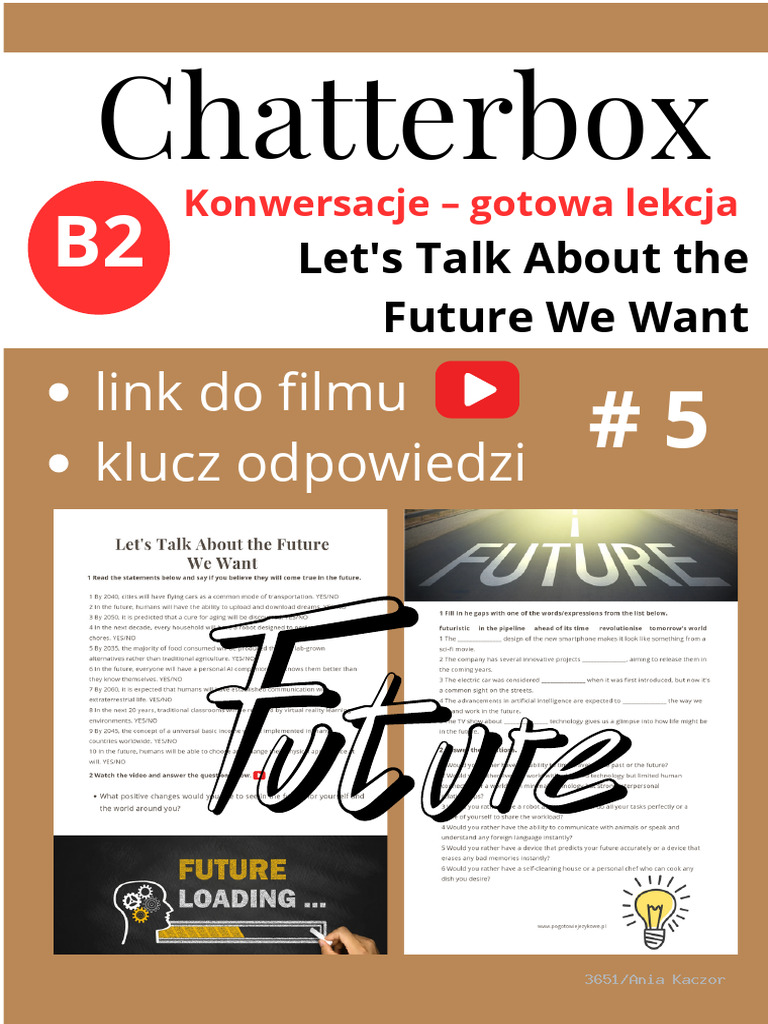 Chatterbox 5 Lets Talk About The Future We Want - 1700681535 | PDF ...