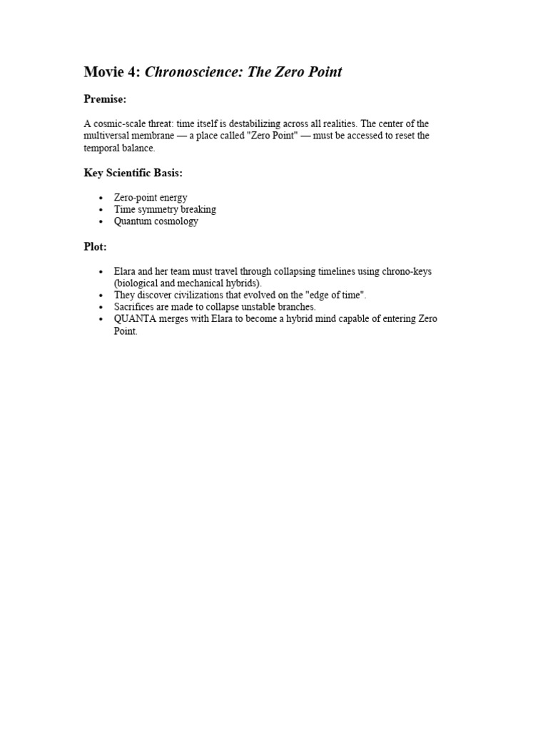 4 Chronoscience - The Zero Point | PDF