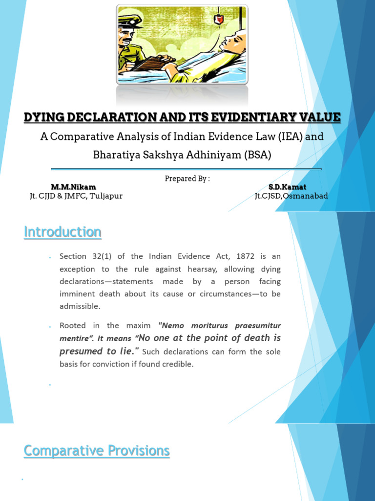 Dying Declaration and Its Evidentiary Value | PDF | Evidence (Law ...
