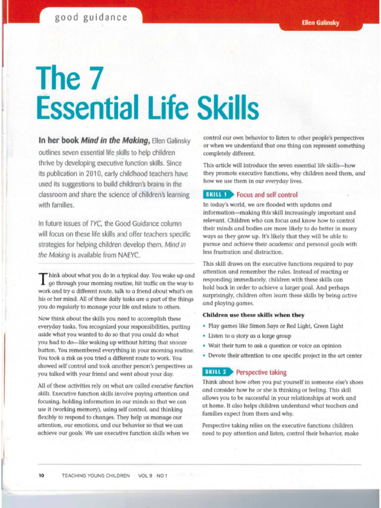 7 Essential Life Skills V9 No1 | PDF