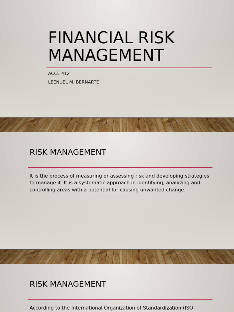 Financial Risk Management 2 | PDF | Risk | Risk Management