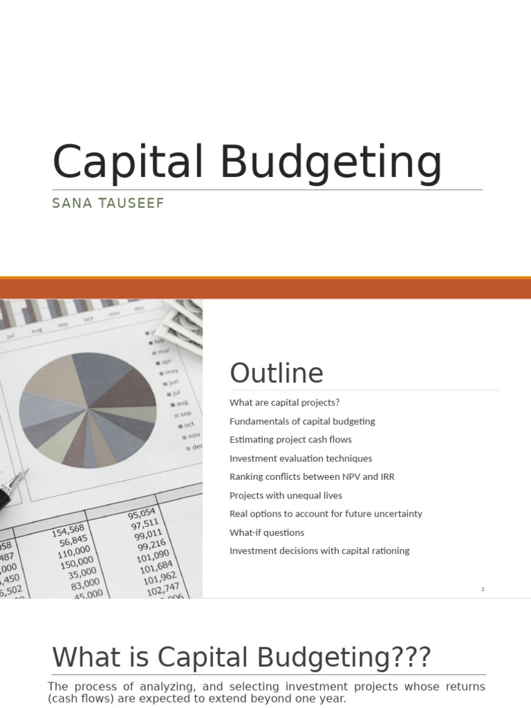 Lecture4-Capital Budgeting | PDF | Net Present Value | Depreciation
