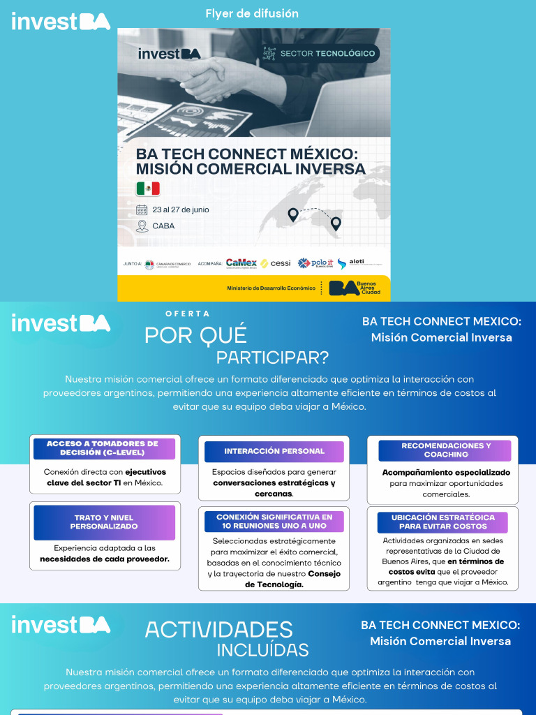 BA TECH CONNECT MEXICO Misión Comercial Inversa | PDF