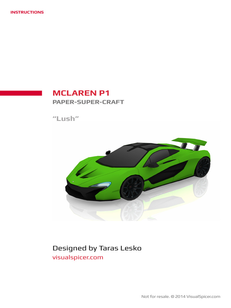 McLarenP1 - Lush - Instructions Visual Spicer | PDF