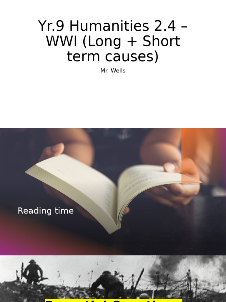 Causes of World War I Explained | PDF | World War I | Diplomacy