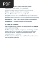 Data Integrity Principles of Alcoa+ | PDF