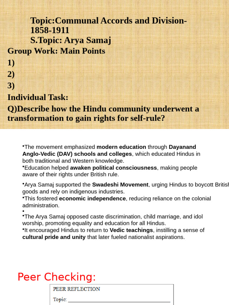 Communal Accords Arya Samaj | PDF