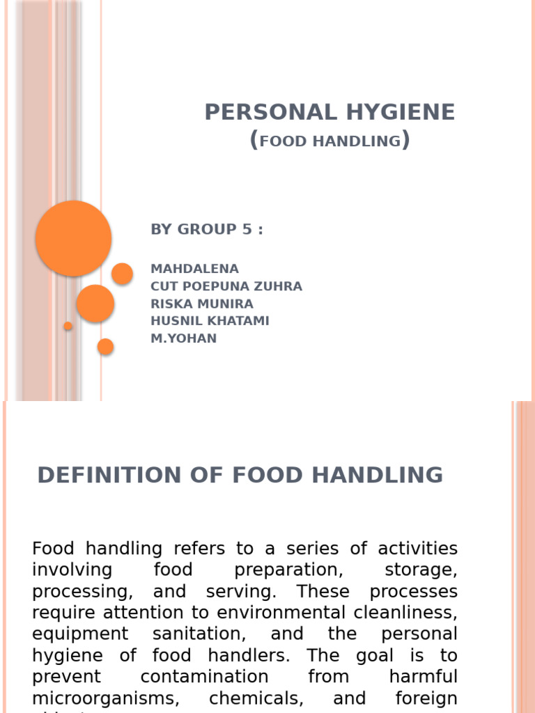 Essential Food Handling Hygiene Guide | PDF