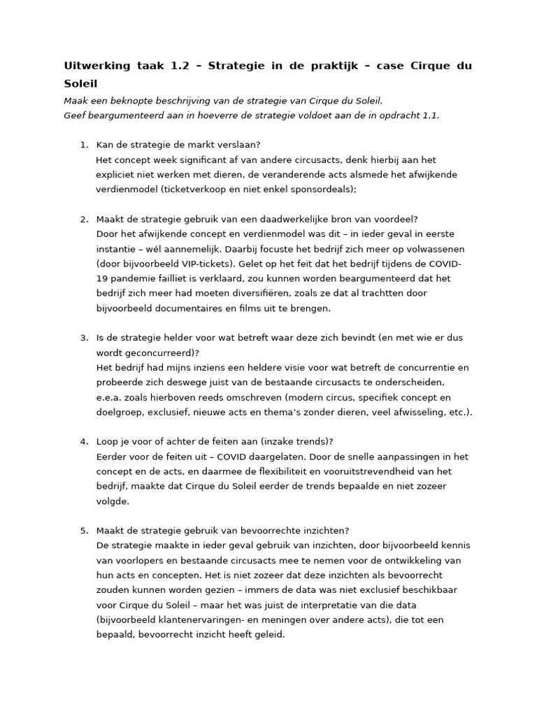 Uitwerking Taak 1.2 | PDF