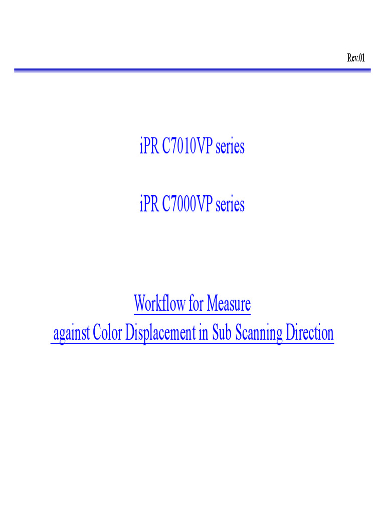 Color Displacement Workflow for iPR C7000VP | PDF | Imaging