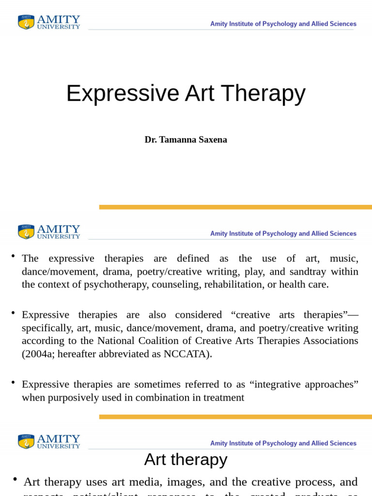 Expressive Art Therapy | PDF | Psychotherapy | Art Therapy