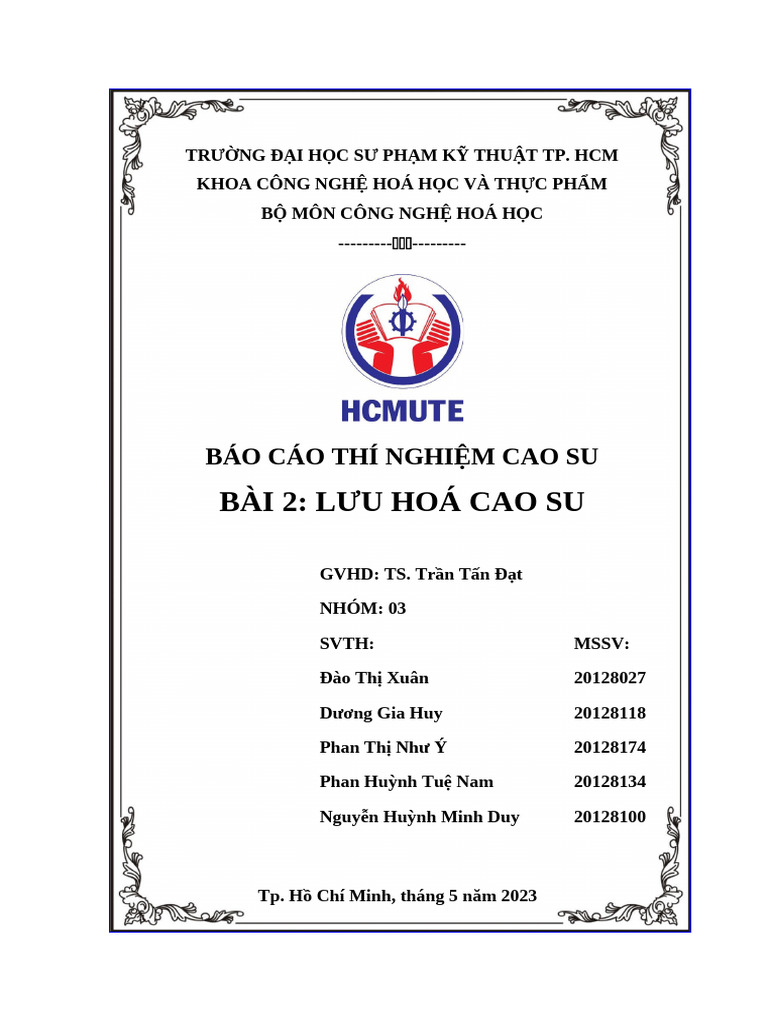 Báo Cáo Cao Su | PDF
