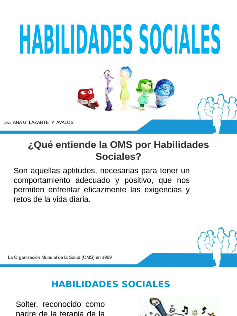 Habilidades Sociales III | PDF | Comportamiento | Habilidades sociales