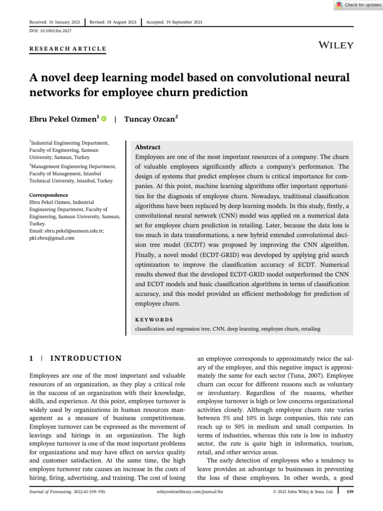 Journal of Forecasting - 2021 - Pekel Ozmen - A Novel Deep Learning ...