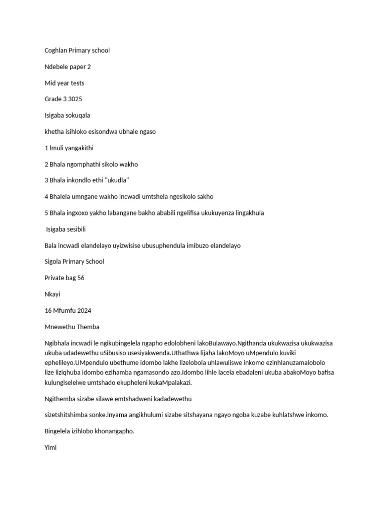 Coghlan Primary-WPS Office | PDF