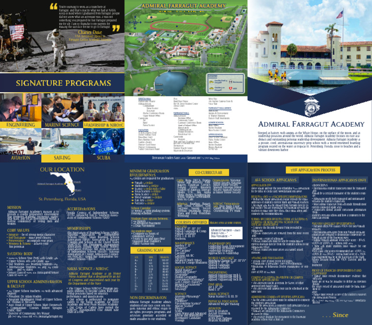 Admiral Farragut Academy Brochure | PDF | English As A Second Or ...