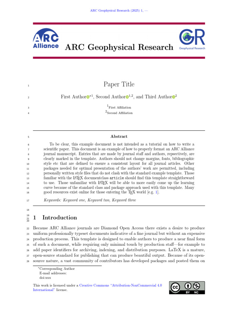 ARC_Geophysical_Research_Official_Template__1_ | PDF | Text | Computing