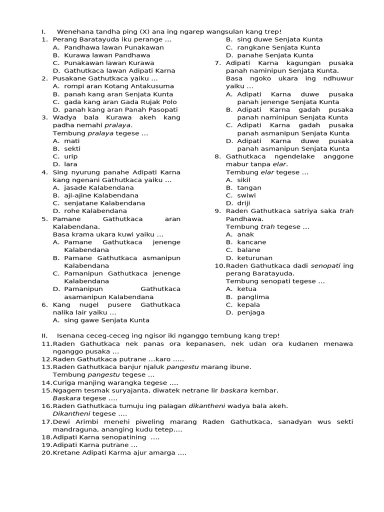 B.Jawa Gatut Kaca | PDF