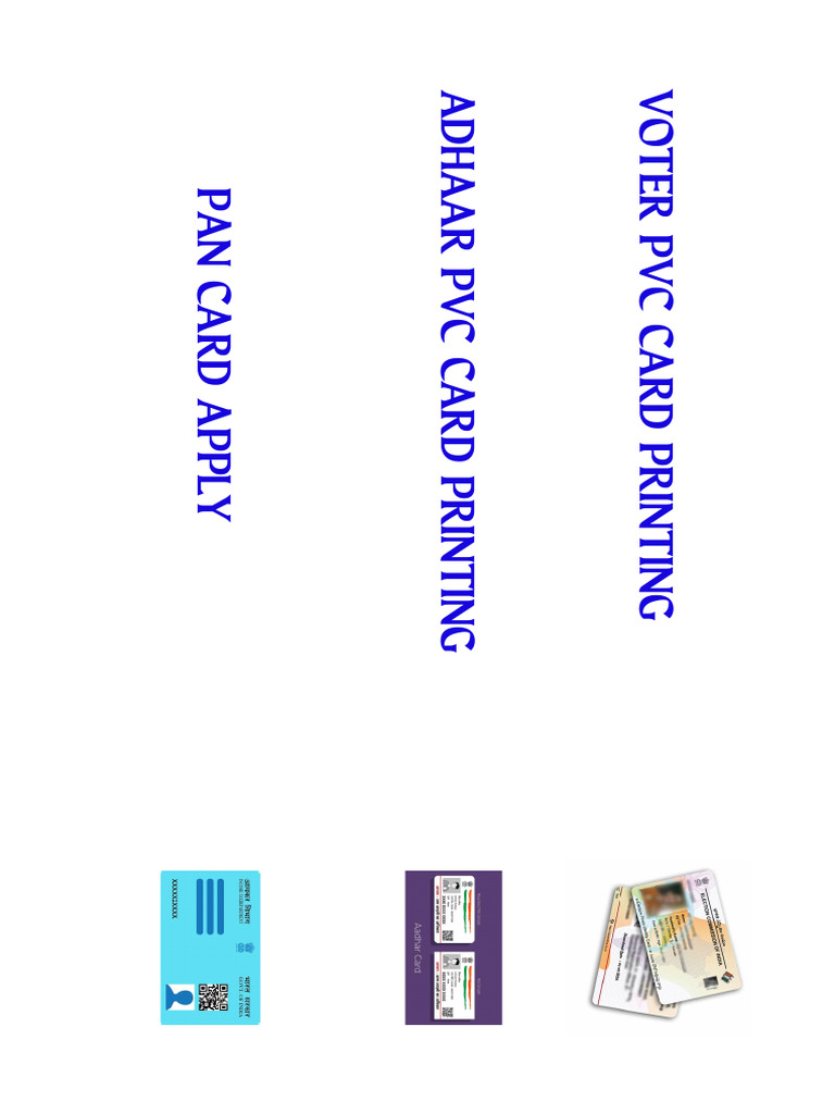 Voter PVC Card Printing | PDF