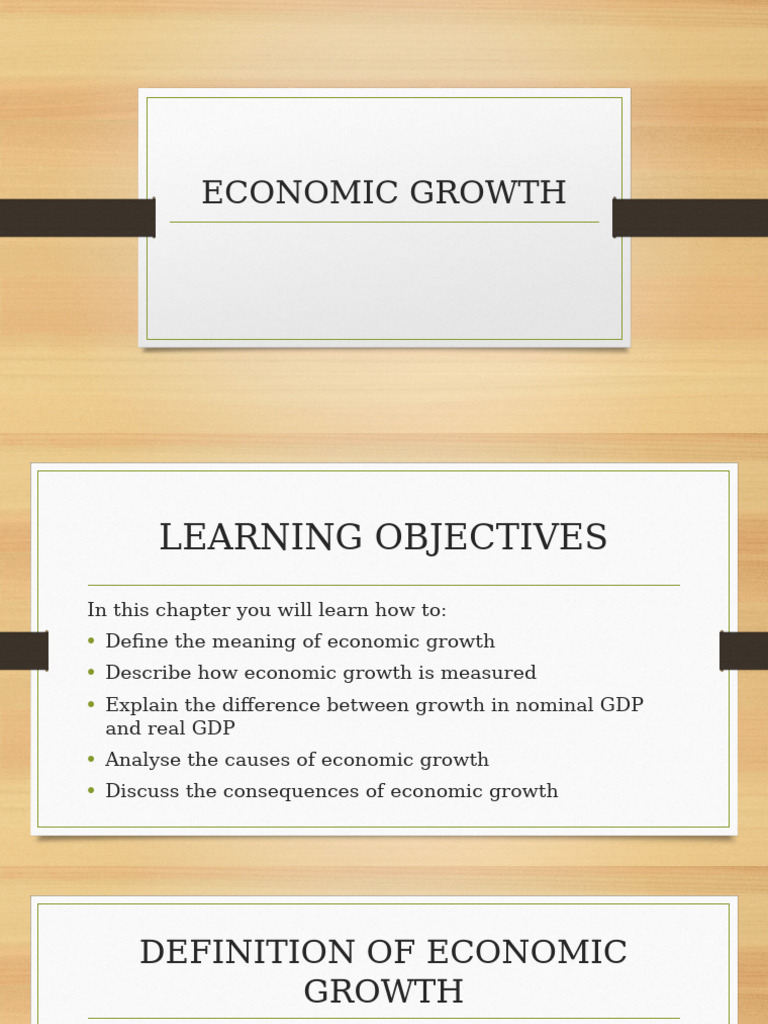 Economic Growth | PDF | Economic Growth | Gross Domestic Product